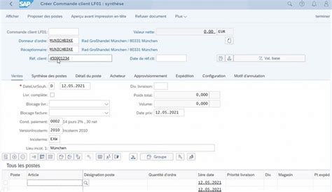 Créer Une Commande Client