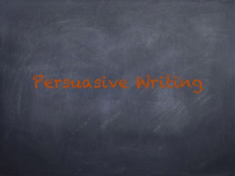 Introduction To Persuasive Text Powerpoint Pptx