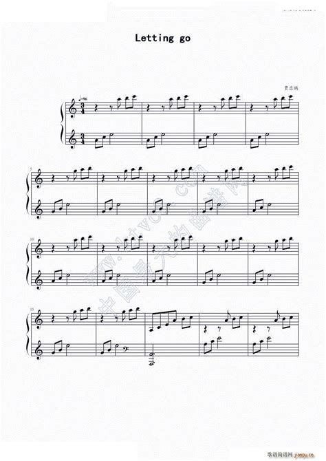 Lettinggo钢琴谱 Lettinggo乐谱 伤感说说吧