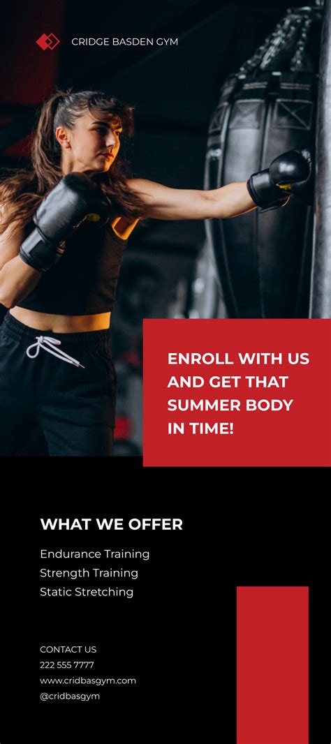 Free Training Rack Card Template To Edit Online