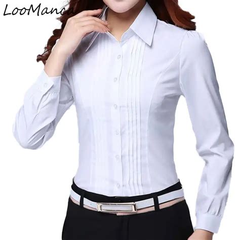 Venta Blusa Blanca Elegante Mujer En Stock