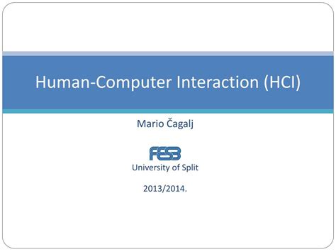 PPT Human Computer Interaction HCI PowerPoint Presentation Free Download ID 5631569