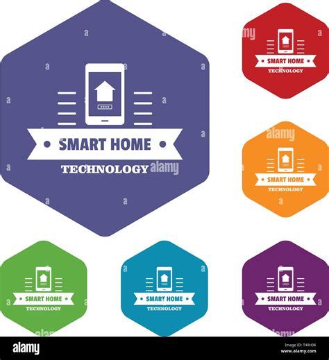 Smart Technology Icons Vector Hexahedron Stock Vector Image And Art Alamy