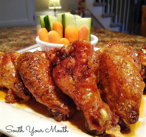 South Your Mouth Crispy Baked Chicken Wings With Sweet Asian Hot Wing Sauce