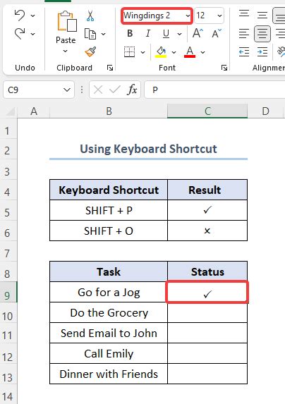How To Add Tick Marks In Excel Earn And Excel