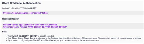 Public Api And Zapier Authentication Update Assignar Support