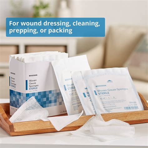 Mckesson Woven Gauze Sponges Sterile 12 Ply 100 Cotton