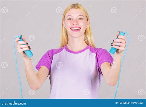 Woman Exercising With Jumping Rope Jumping Exercise Benefits Get Ready Summer Body Slim Down
