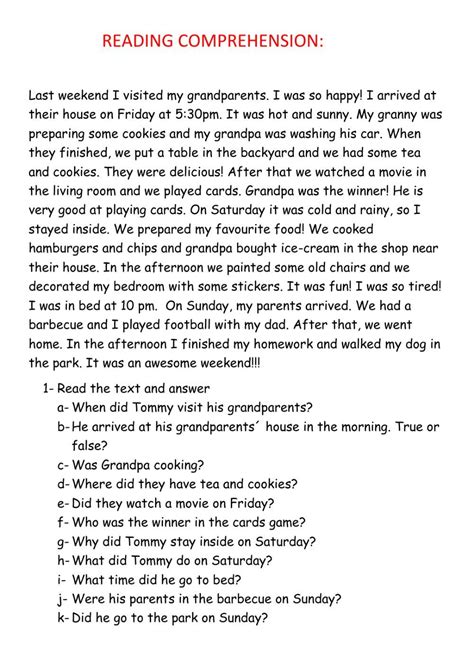 Reading Activity Online Pdf Activity Artofit