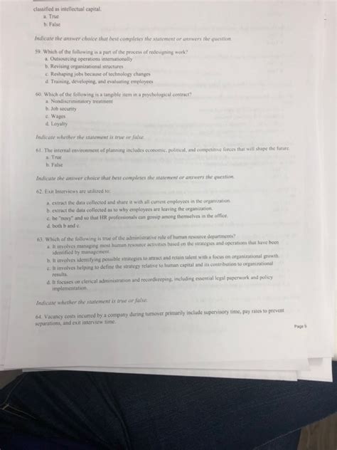 Solved Indicate Whether The Statement Is True Or False 1