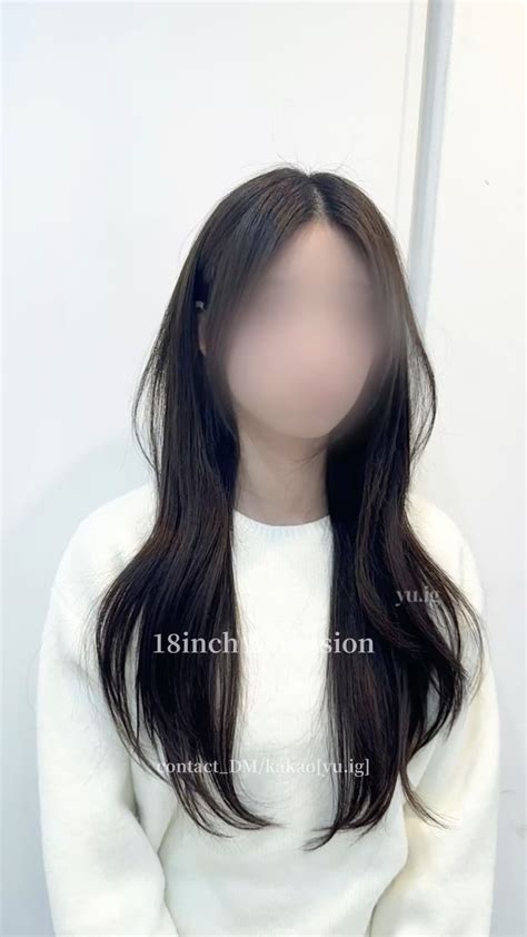 Yuig 유이그 잠실붙임머리송파붙임머리천호붙임머리 Yuig Extensions ♾️ 고객님 후기 🖤 숨막히는 미모🫢 늘 이쁜 사진 감사합니다 🖤🩶🖤🩶 잠실