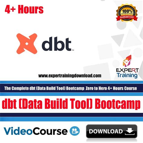 The Complete Dbt Data Build Tool Bootcamp Zero To Hero 4 Hours Course Expert Training