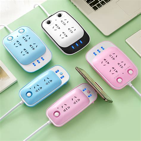 多插位带usb转换器插座插排插线板10米5米电源延长线带线多用超薄 虎窝淘