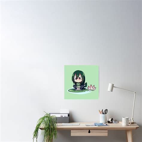 Tsuyu Asui Chibi BNHA Poster By Eidlike Redbubble