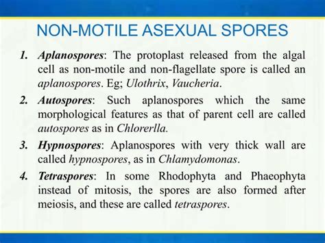 Reproduction Of Algae Vegetative Asexual And Sexual Reproduction Pptx