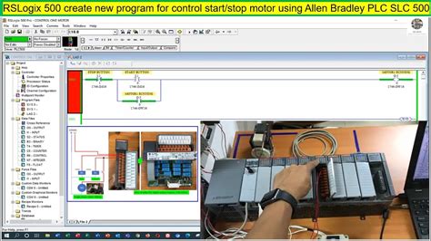 Rslogix 500 Create New Program For Control Startstop The Motor Using