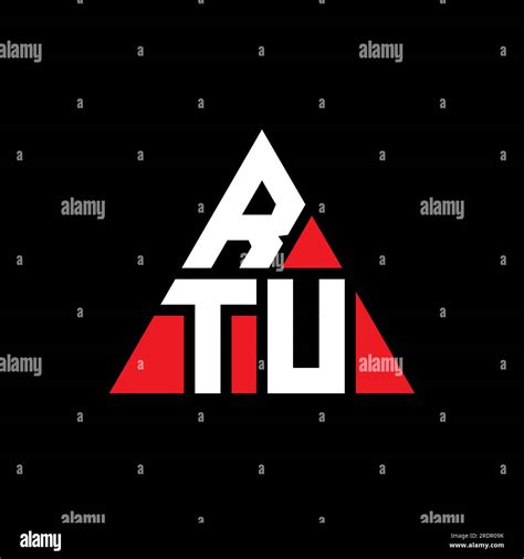 Rtu Triangle Letter Logo Design With Triangle Shape Rtu Triangle Logo Design Monogram Rtu