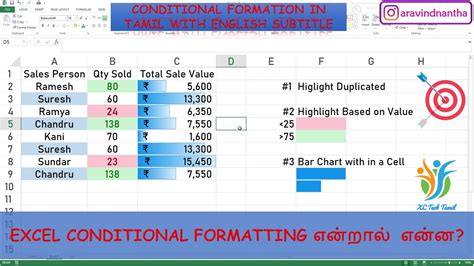 Conditional Formatting In Excel Tamil Smart Sheet With English