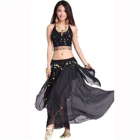 2017 Black Belly Dance Dancing Costume Handmade Chiffon Five Flower Bra