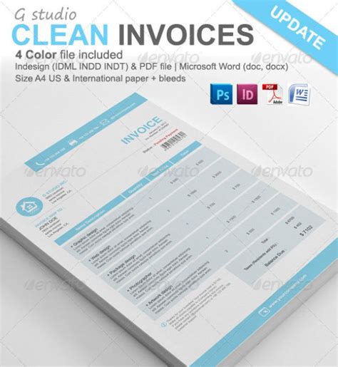 Psd Invoice Template Prntbl Concejomunicipaldechinu Gov Co