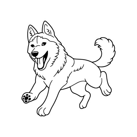 Alaskan Malamute Hand Drawn Cartoon Character Dog Icon 26721633