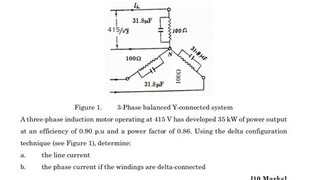 Solved Figure Phase Balanced Y Connected SystemA Chegg Com