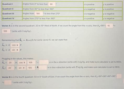 Solved To Add Vectors Algebraically Vector Components Must
