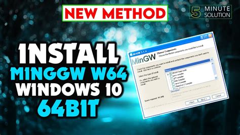 How To Install Mingw W64 On Windows 10 64bit 2024 Youtube