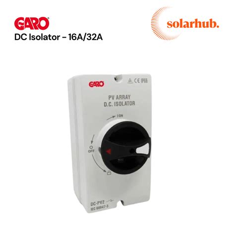 Garo Dc Rotary Isolators Ip65 16a 32a 2 String Solar Hub
