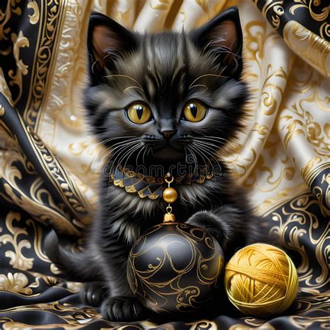 Seamless Background At Black Yarn Tangle Connecting Horizontally And Vertically Seamless