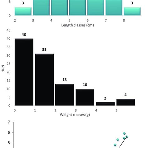 Length And Weight Frequency Distributions And Length Weight