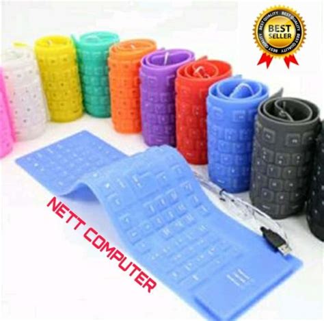 Promo Keyboard Luar External Usb Flexible Karet Usb Keyboard Flexibel