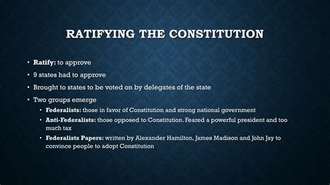 PPT Chapter 8 Creating The Constitution PowerPoint Presentation