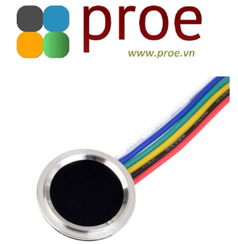 Round Shaped All In One Capacitive Fingerprint Sensor D Cortex Processor 360° Verification