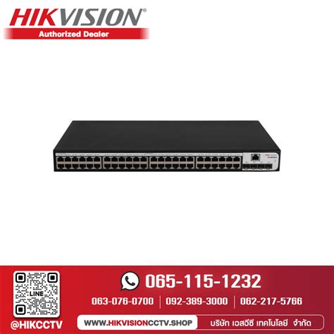 Hikvision Network Switch จำนวน 52 ช่อง รุ่น Ds 3e2552 H 52 Port Gigabit Full Managed Switch