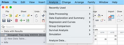 GraphPad Prism User Guide How To Analyze Data With Prism