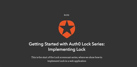 getting started with auth0 lock series implementing lock by auth0 medium