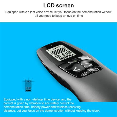 Logitech R800 2 4ghz Usb Wireless Presenter Ppt Remote Control Flip Pen