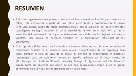 Crecimiento Celular Ppt Pptx