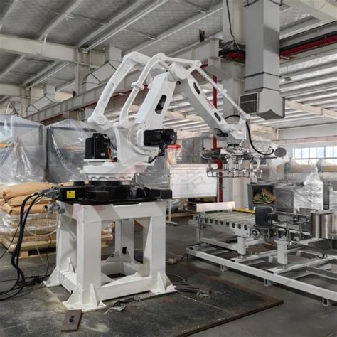Robot Robotic Palletizing System 4 Axis Robot For All Industries Bag Carton Drum Packing Line