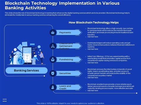 Blockchain Technology Implementation Process Improvement In Banking Sector Ppt Model