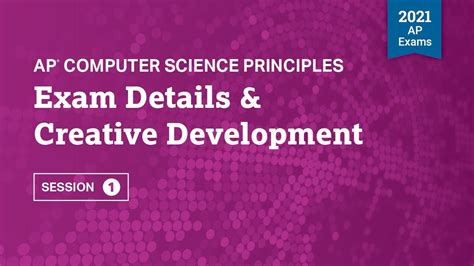 2021 Live Review Session 1 Ap Computer Science Principles Exam