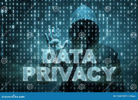 The Data Privacy Concept With Hacker Stealing Personal Information Stock Image Image Of