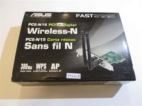 Asus PCE-N15 802.11N N300 PCI-E X1 Wireless WiFi Network Card | eBay