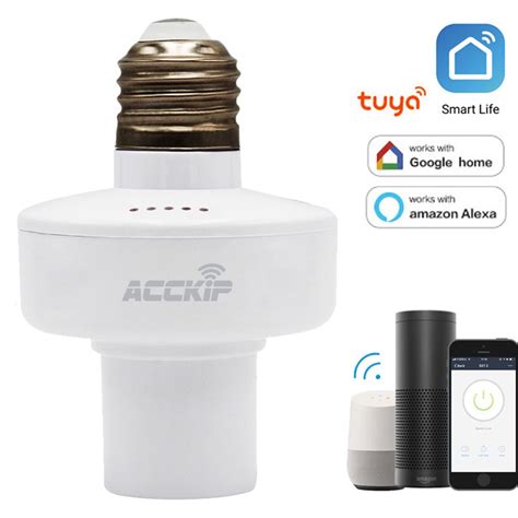 Jual Vici Smart Lamp Socket E27 WiFi Light Bulb Fitting Lampu Pintar IOS Android Tuya SmartLife