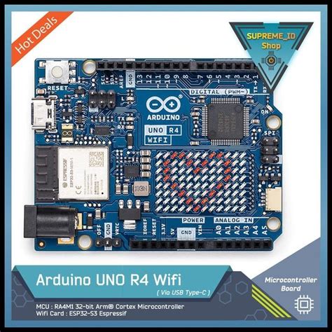 jual hot deal arduino uno r4 wifi minima esp32 s3 ra4m1 32 bit arm microcontroller shopee