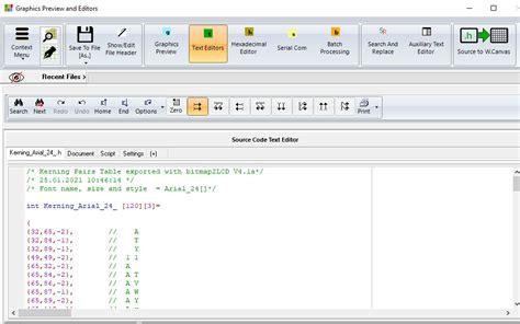 GLCD Font Editor Bitmap LCD Software Tool Blog About GLCD Displays And Programming