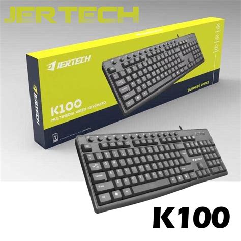 JERTECH K100 Multimedia Wired Keyboard Office Keyboard Shopee Philippines