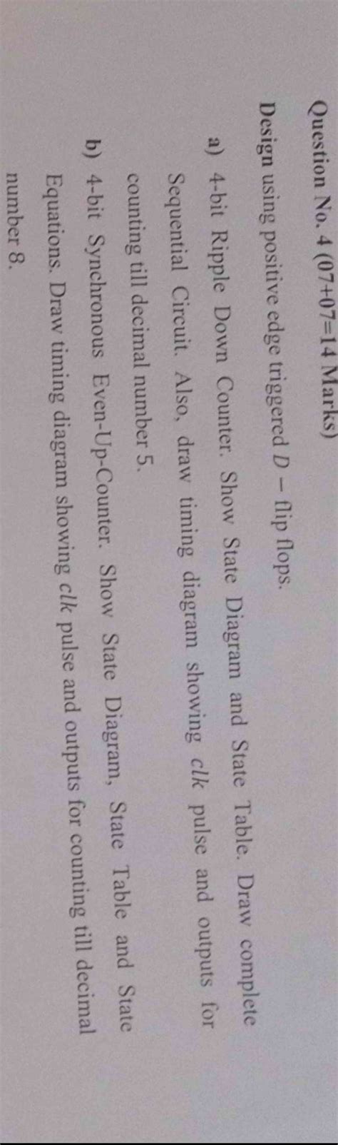 Solved Question No Marks Chegg Com