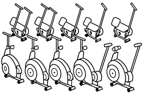 Elliptical Machine Art Trendy Line Illustration Techniques Inspiration